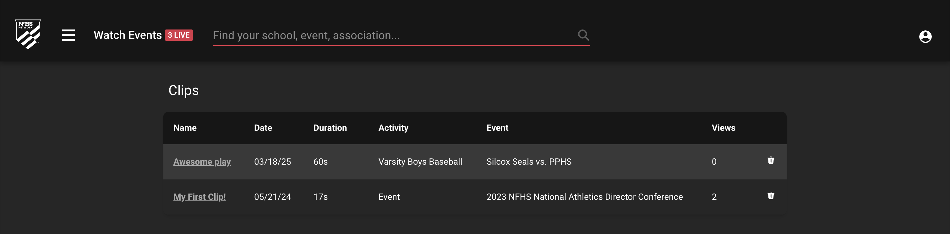 How to Create Fan Clips of Events